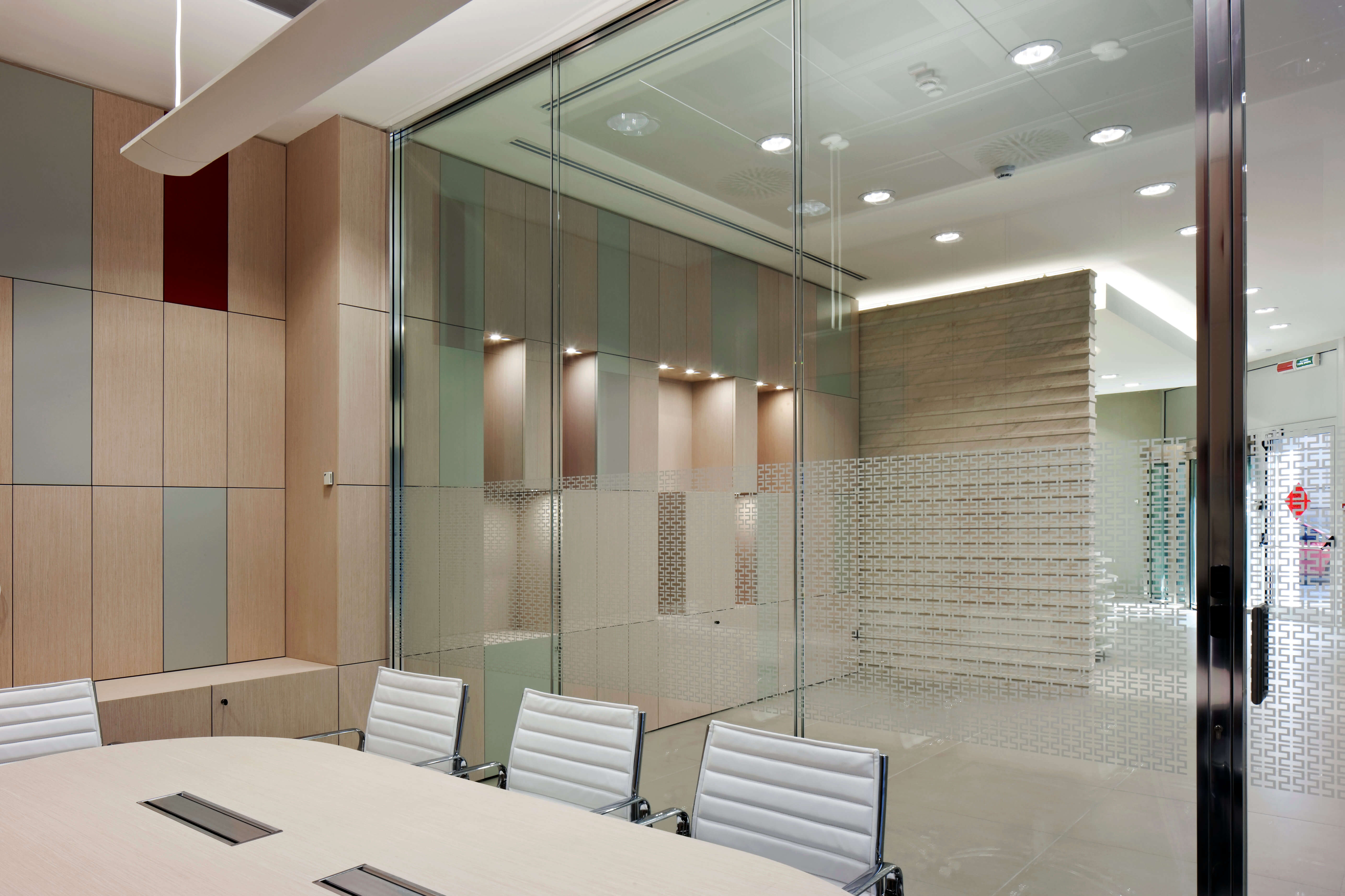 Double Glass Partition Walls with Aluminum Profiles | 100 mm thickness